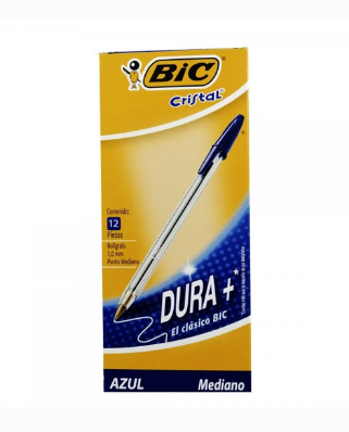 Esfero Bic Clásico Cristal Azul x12 und - Tjota